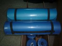 China 1/2-Inch Extra Thick High Density NBR Exercise Yoga Mat with Carrying Straps for sale