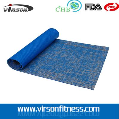 China 2015 hot selling high quality eco friendly jute yoga mats with customize logo for sale