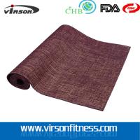 China 2015 hot selling high quality eco friendly jute yoga mats with customize logo for sale