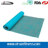 China 2015 hot selling high quality eco friendly jute yoga mats with customize logo for sale