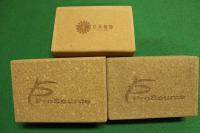 China 2015 wholesale custom logo printing cork foam bamboo yoga block for sale