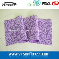 China solid color printed yoga mats with customized patten for sale
