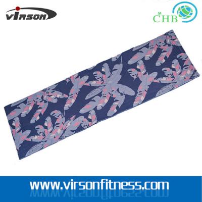 China 4mm thickness silkscreen printing anti-slip PVC yoga mat for sale
