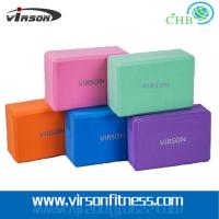 China Virson OEM Custom Logo Print Colourful High Density EVA Foam Yoga Block& Yoga Bricks for sale