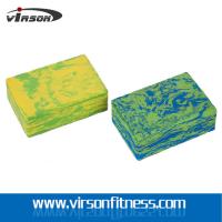 China Virson OEM Custom Logo Print Colourful High Density EVA Foam Yoga Block& Yoga Bricks for sale