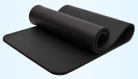 China high cushion extra thickness NBR yoga mat fitness mat with strap for sale