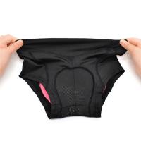 China Women's Outdoor Bicycle Biker Underwear Slim Elastic Breathable Shockproof 3D Silicone Cushion Underwear for sale