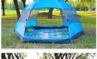 China Double Layer 3-4 people Family Outdoor camping ultralight inflatable Camping Tent for sale