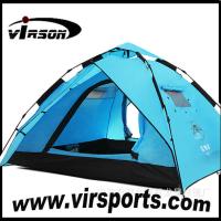 China Hot Selling portable 3-4 Person Waterproof Outdoor Camping Tent for trekking and family for sale