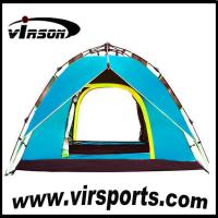 China Hot Selling portable 3-4 Person Waterproof Outdoor Camping Tent for trekking and family for sale