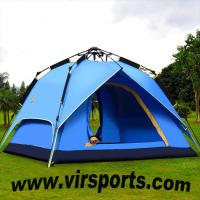 China Hot Selling portable 3-4 Person Waterproof Outdoor Camping Tent for trekking and family for sale