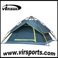 China 5-6 person ployester waterproof inflatable portable air camping tent for sale