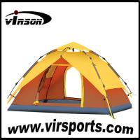 China 5-6 person ployester waterproof inflatable portable air camping tent for sale