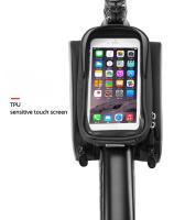 China Bicycle upper tube bag mobile phone touch screen road bike mountain bike front beam bag frame bag riding equipment acces for sale