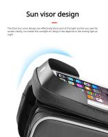 China Bicycle upper tube bag mobile phone touch screen road bike mountain bike front beam bag frame bag riding equipment acces for sale