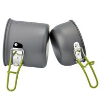 China Outdoor Amenities Outdoor pot set for 1-2 people Portable camping cookware with cutlery for sale