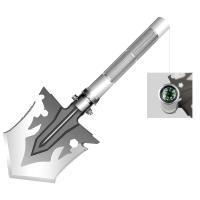 China Outdoor multifunctional military shovel, camping survival, mountaineering, fishing, four section shovel, foldable garden for sale