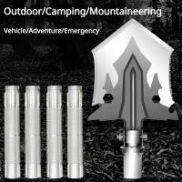 China Outdoor multifunctional military shovel, camping survival, mountaineering, fishing, four section shovel, foldable garden for sale
