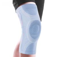China Sports Knee Guards Basketball Pressure Running Cycling Silicone Summer Thin Knitted Breathable Silicone Spring Knee Guar for sale