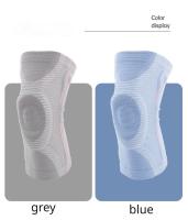 China Sports Knee Guards Basketball Pressure Running Cycling Silicone Summer Thin Knitted Breathable Silicone Spring Knee Guar for sale