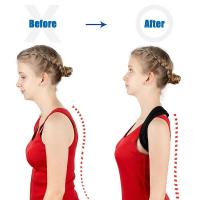 China Medical Adjustable Clavicle Posture Corrector Men Woemen Upper Back Brace Shoulder Lumbar Support Belt Corset Posture Co for sale