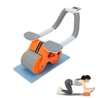 China New Roller With Elbow Support Abdominal Exercise Roller Wheel For Core Trainer Automatic Rebound Ab Wheel Roller for sale