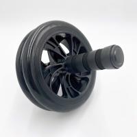 China Mat abdominal high quality Muscle Trainer Double Workout Durable Non-Slip Handles Ab wheel for sale