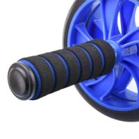 China Mat abdominal high quality Muscle Trainer Double Workout Durable Non-Slip Handles Ab wheel for sale