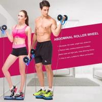 China AB Wheels Roller Stretch Elastic Abdominal Resistance Pull Rope Abdominal Muscle Trainer Exercise Tool Abdominal Roller for sale