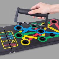 China Multifunctional Customized Logo power Exercise Muscle Body Fitness Foldable Folding Training Push up Bar Board for sale