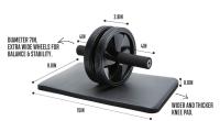 China AB wheel with knee pad Gym push up Bar and jump rope Set Portable Equipment for Home Exercise gym tool for sale