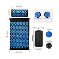 China Cotton Fabric Acupressure Mat and Pillow Set with Massage Ball for sale