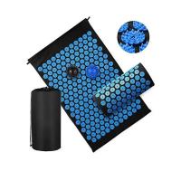 China Cotton Fabric Acupressure Mat and Pillow Set with Massage Ball for sale