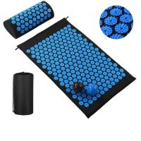 China Cotton Fabric Acupressure Mat and Pillow Set with Massage Ball for sale
