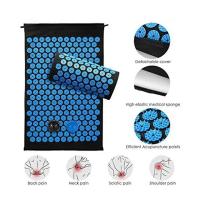China Cotton Fabric Acupressure Mat and Pillow Set with Massage Ball for sale