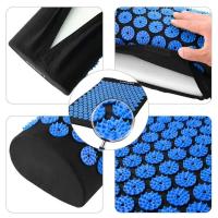China Cotton Fabric Acupressure Mat and Pillow Set with Massage Ball for sale