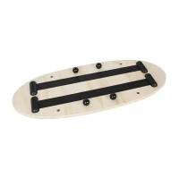 China Custom Pattern Fitness Wooden Training 29 Inch Wobble Balance Board Wood Roller for sale