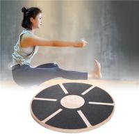 China Wooden Balance Board Plate Yoga Balancer Anti-skid High Level Training Balance Gym Board for sale