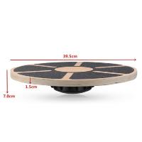 China Wooden Balance Board Plate Yoga Balancer Anti-skid High Level Training Balance Gym Board for sale