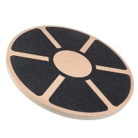 China Wooden Balance Board Plate Yoga Balancer Anti-skid High Level Training Balance Gym Board for sale