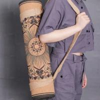 China Wholesale Custom Yoga Mats Ecological Non-slip Fitness Gym Handle Bag Cork Carry Strap Yoga Mat With Strap for sale