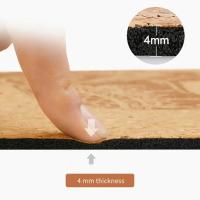 China Eco Friendly Cork Alignment Yoga Mat and Block Set Custom Print Rubber Large Thick for Working Out Stretching for sale