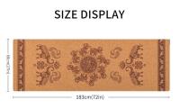 China Luxury eco friendly custom non slip foldable outdoor 3 mm pilates exercise natural rubber cork yoga mat for sale