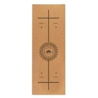 China Luxury eco friendly custom non slip foldable outdoor 3 mm pilates exercise natural rubber cork yoga mat for sale