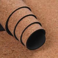 China Luxury eco friendly custom non slip foldable outdoor 3 mm pilates exercise natural rubber cork yoga mat for sale