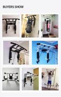 China Exercise Door Gym Bar Horizontal Wall Mount Chin fitness doorway Pull Up Bar for sale