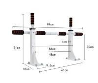 China Fitness Dull Polish Horizontal Bar Home Gym Strength Training Wall Mount Pull Up Bar Parallel bars for sale