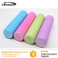 China 90cm high density eva foam roller with dot design rounded edges for sale