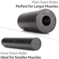 China High Density Smooth Surface 2 in 1 Yoga Muscle Massage EPP Foam Roller Set for sale