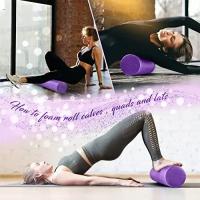 China Wholesale High Density Eva Epp Yoga Massage Foam Roller Water Bottle Set Foam Rollers Massager For Exercise for sale